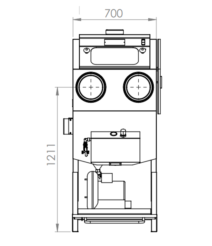 PS 700 Pressure Blasting Booth - ARENA
