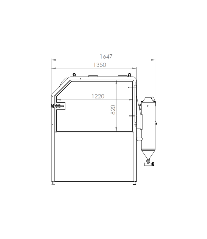 PF 1250 Pressure Sandblasting Booth - ARENA